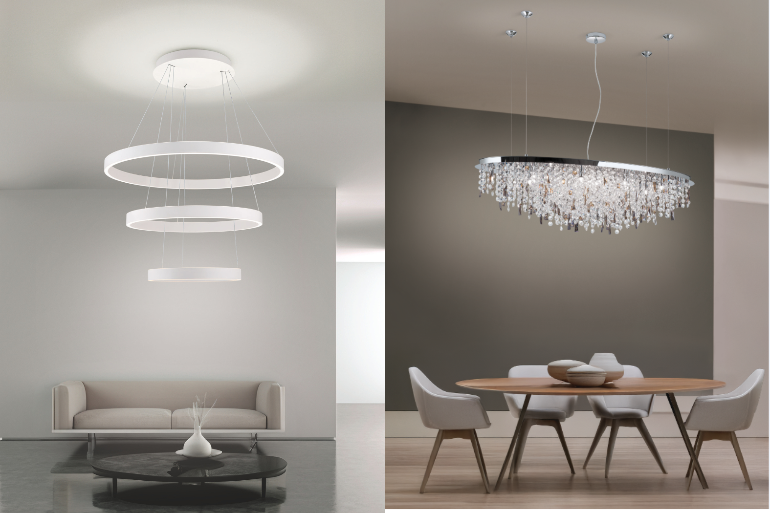 Glitter and glamour: extravagant lamps for the living room